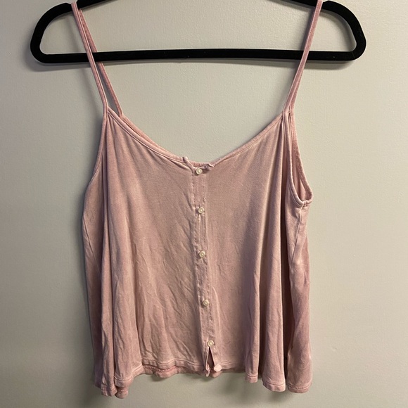 American Eagle Outfitters | Tops | Dusty Mauve Tank Top W Buttons ...